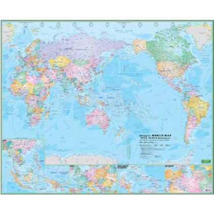 Bilingual World Map (W152)
